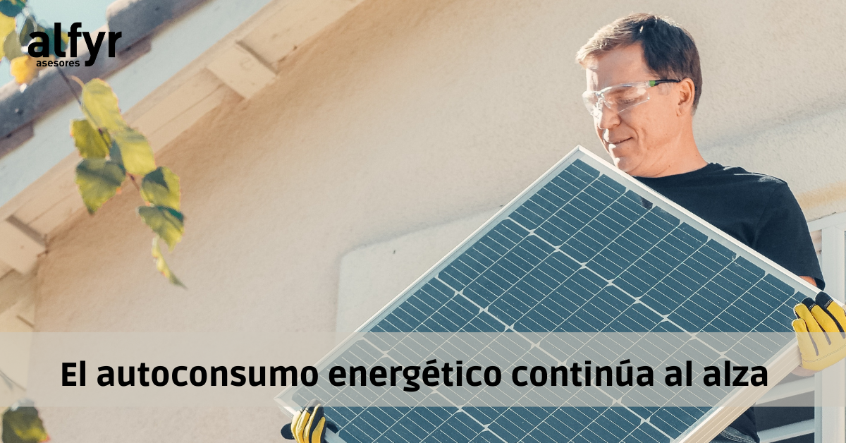 El autoconsumo energético continúa al alza
